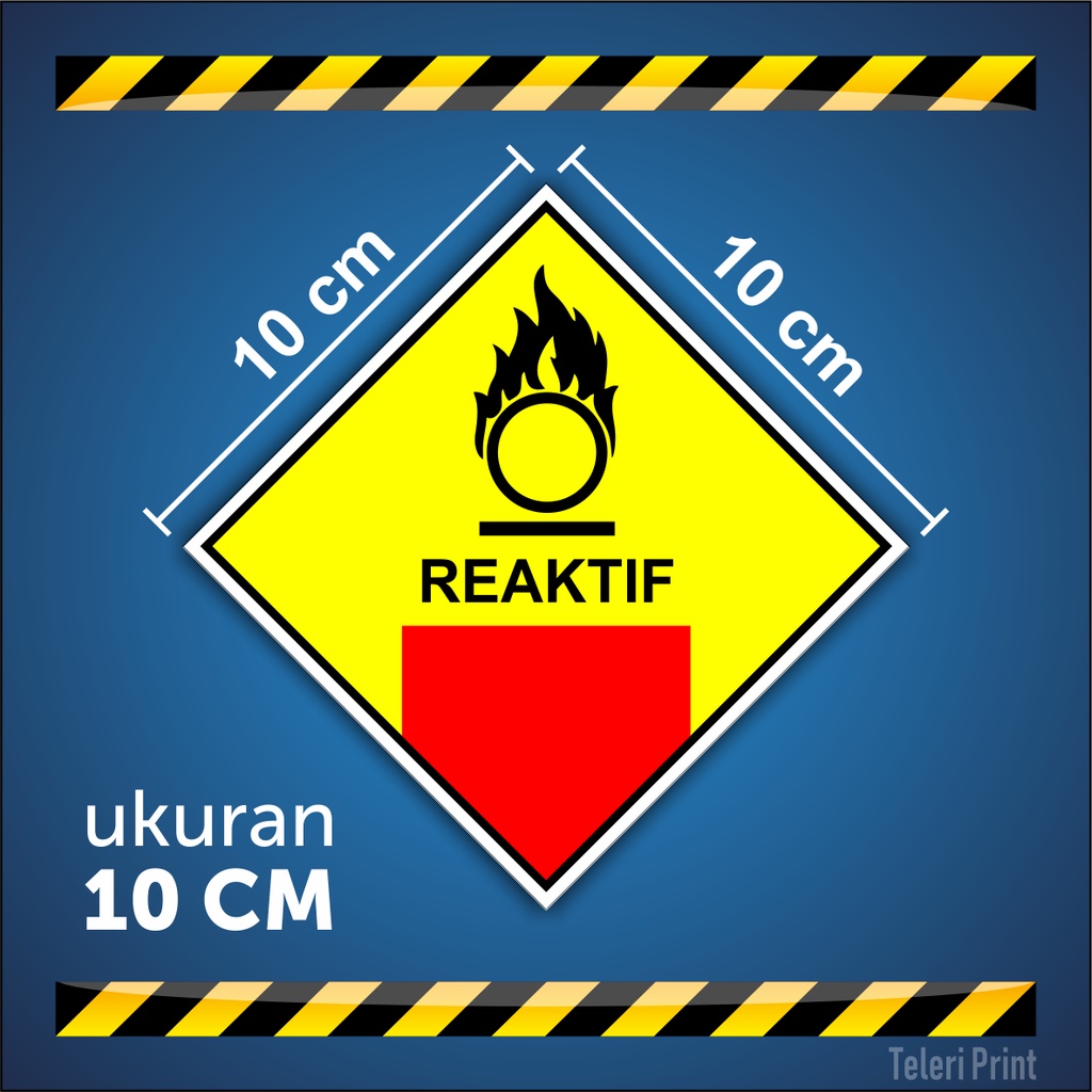 Jual Stiker Limbah B3 REAKTIF ukuran 10 cm | Shopee Indonesia