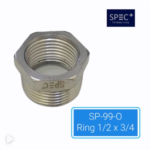 Jual SPEC+ SP-1234-S 1/2” x 3/4” Vlok Ring / Overloop Ring / Adapter ...