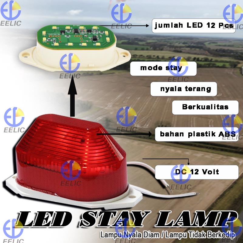 Jual EELIC LAU-K3051STY Lampu led strobe stay lamp menggunakan dc 12 ...