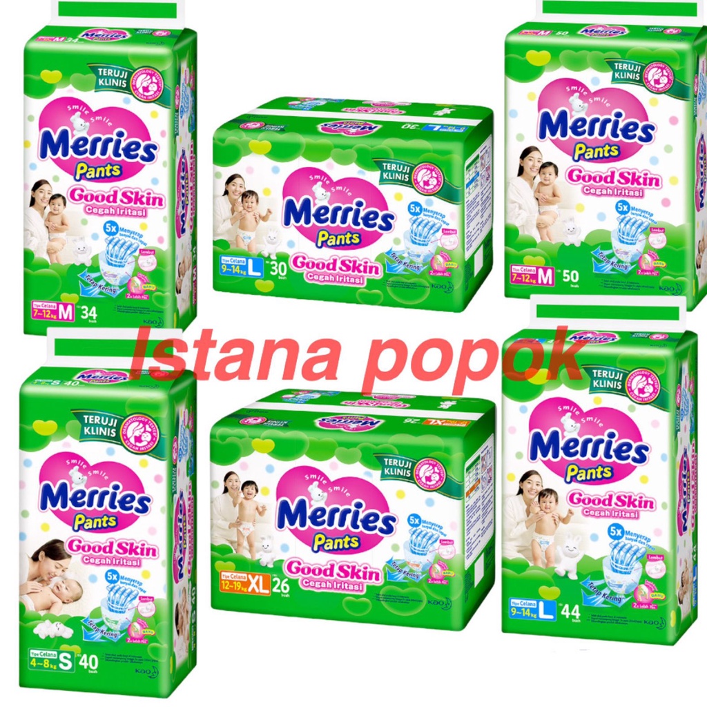 Jual MERRIES PANTS S40 M34 M50 L30 L44 XL26 XL38 XXL28 / SKIN ...