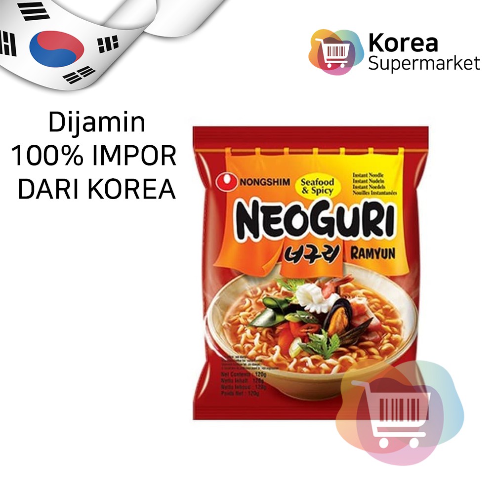 Jual NONGSHIM NEOGURI NOODLE SOUP 120GR - MIE INSTANT KOREA | Shopee ...