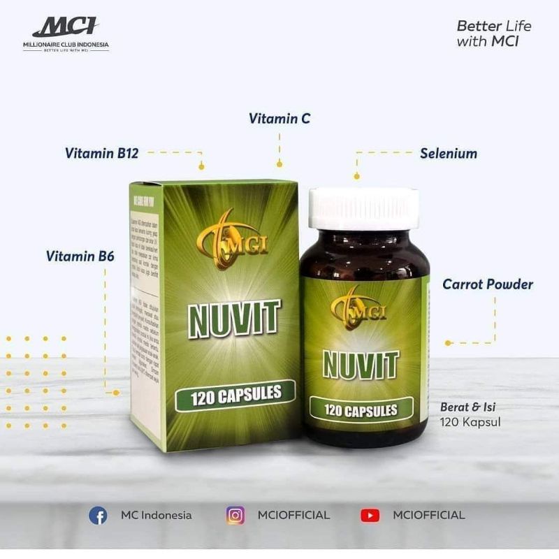 Jual NUVIT/SUPLEMEN MAKANAN/IMUN TUBUH/MCI/MGI/TAMBAH DAYA TAHAN TUBUH ...
