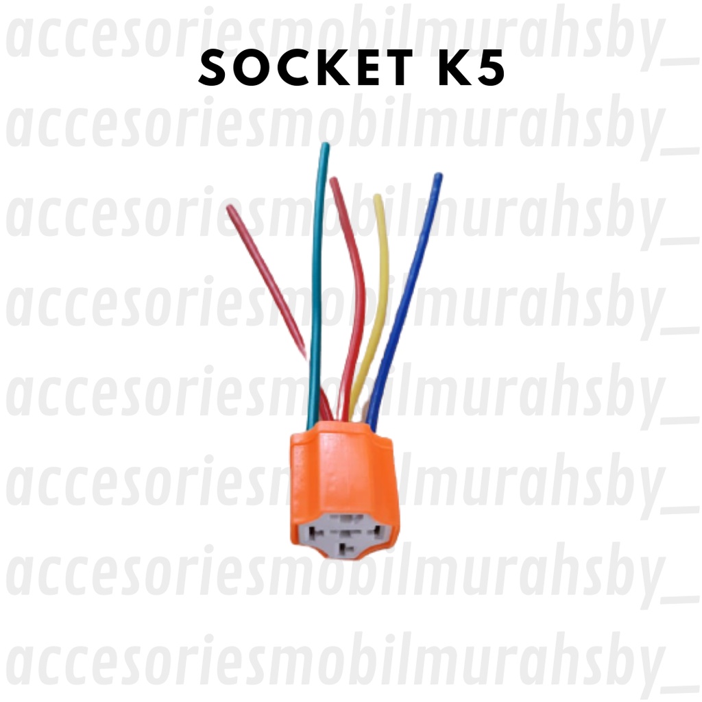 Jual SOCKET CABLE RELAY CERAMIC - SOKET RELAY KLAKSON & LAMPU KAKI 5 ...