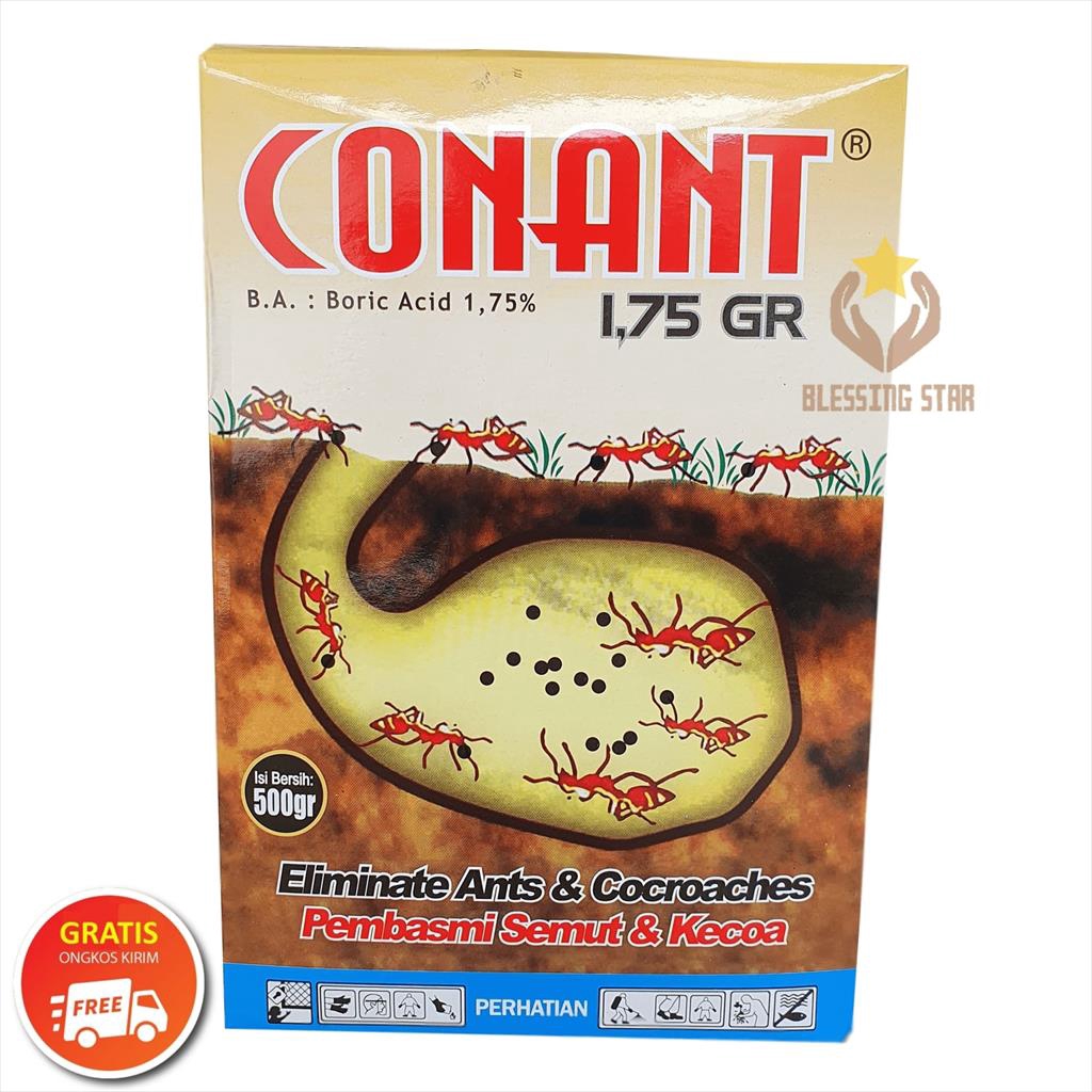 Jual CONANT 500 gram racun umpan pembasmi kecoa dan basmi semut ...