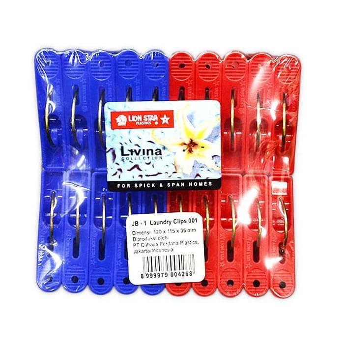 Jual Jepitan Baju JB1 lionstar jepitan plastik jepitan jemuran | Shopee ...