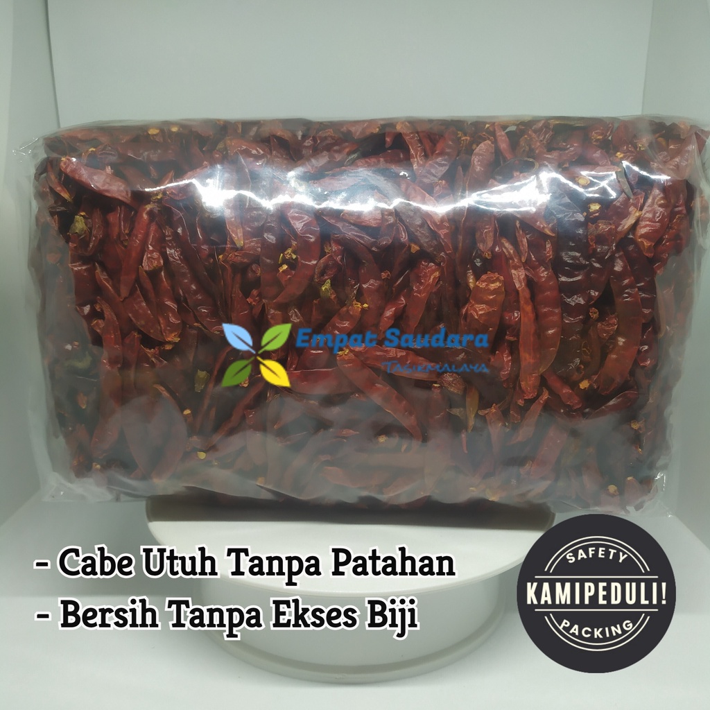 Jual CABE RAWIT KERING TEJA UTUH TANPA TANGKAI GRADE B - KEMASAN 1 KG ...