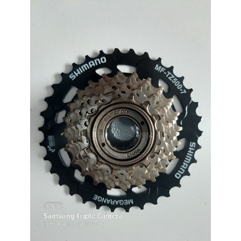 Jual SPROCKET/FREEWHEEL/GIR BELAKANG SUSUN SHIMANO MF-TZ500 7 SPEED 14 ...