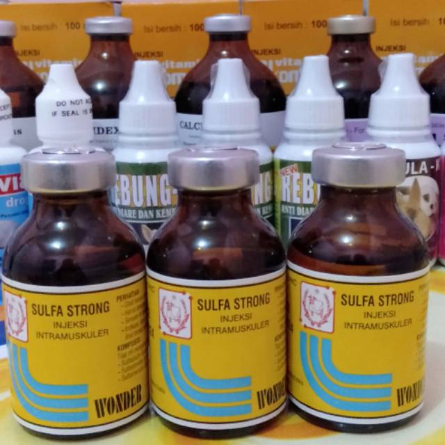 Jual Sulfa Strong 20 ml (obat injeksi diare/mencret & kembung) sapi ...