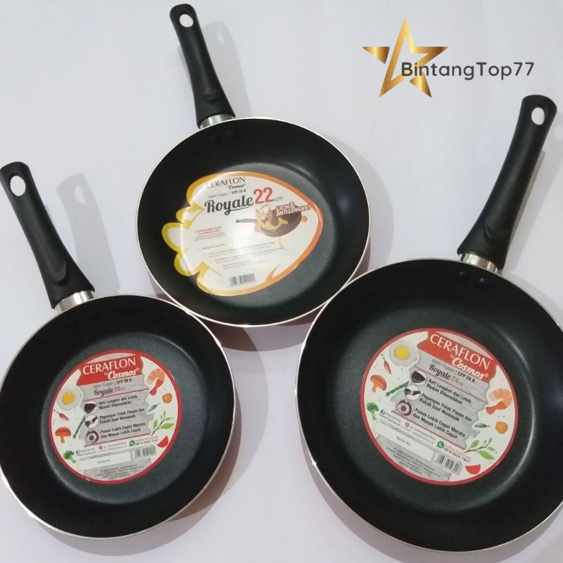 Jual Teflon Cosmos 20 cm, 22 cm, 24 cm | Shopee Indonesia
