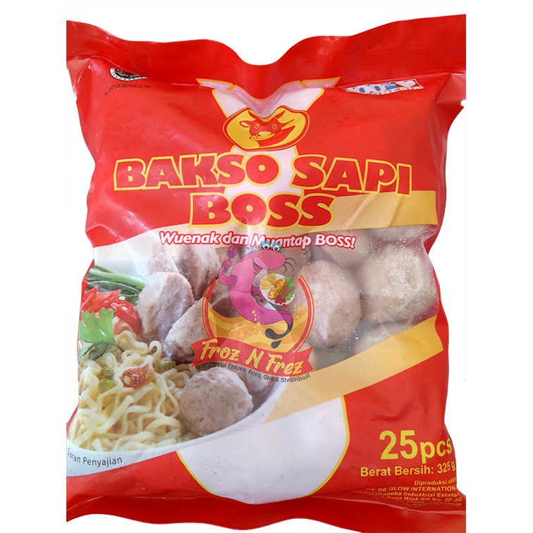 Jual BOSS Bakso Sapi Super Merah 325 Gram | Shopee Indonesia