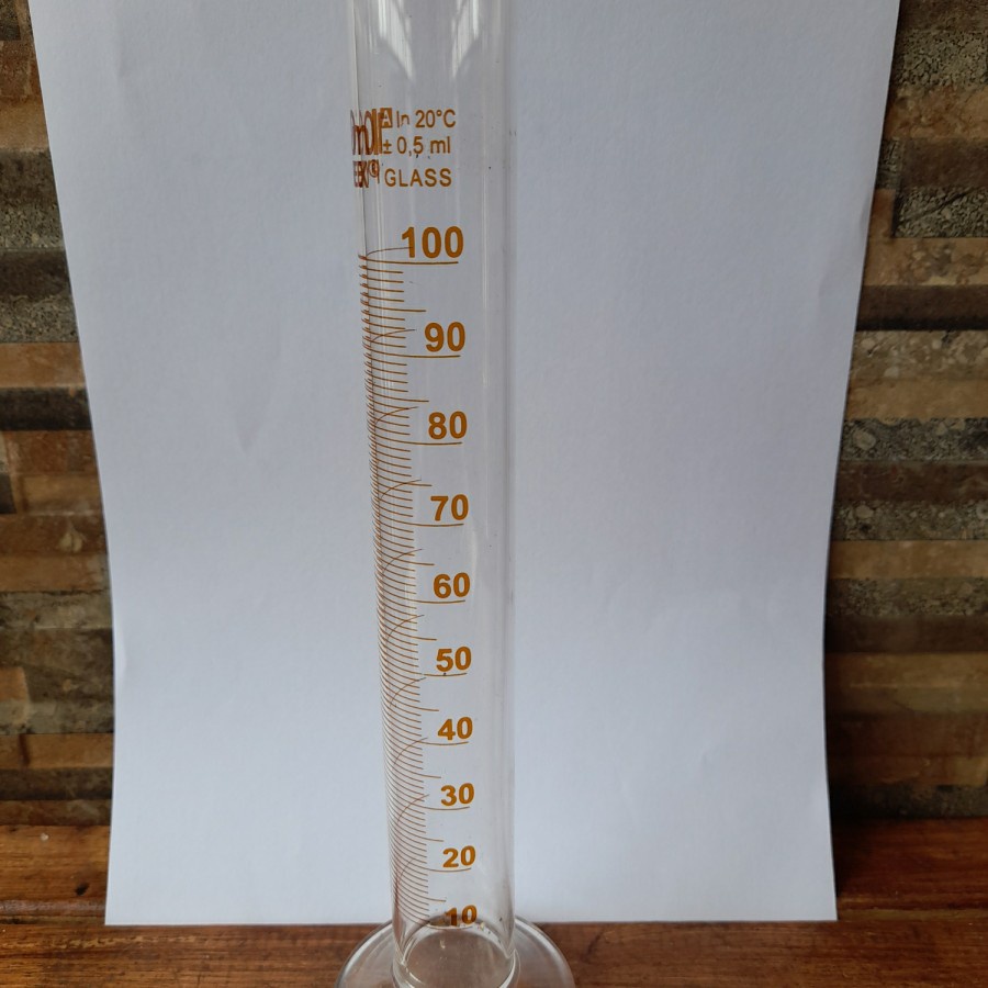 Jual Measuring cylinder/ gelas ukur pyrex 100 ml | Shopee Indonesia