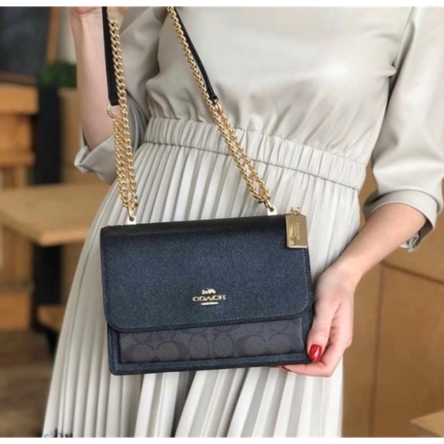 Jual Original Coach Klare Clamshell Chain Shoulder Bag | Shopee Indonesia