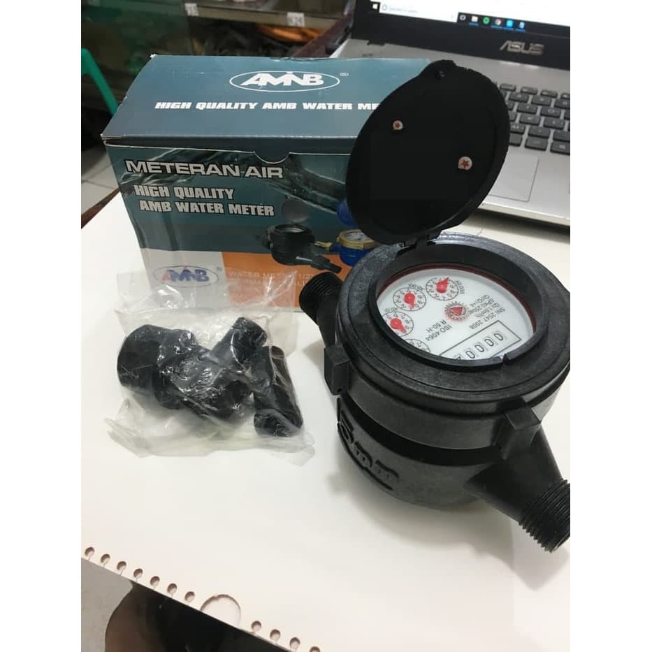 Jual Meteran Air PVC Water Meter PVC Meteran Air PAM Plastik SNI Uk 1/2 ...