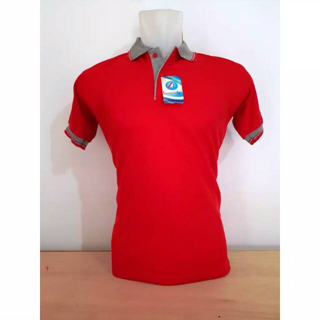 Jual Kaos berkerah merah polo ex dokter pns | Shopee Indonesia