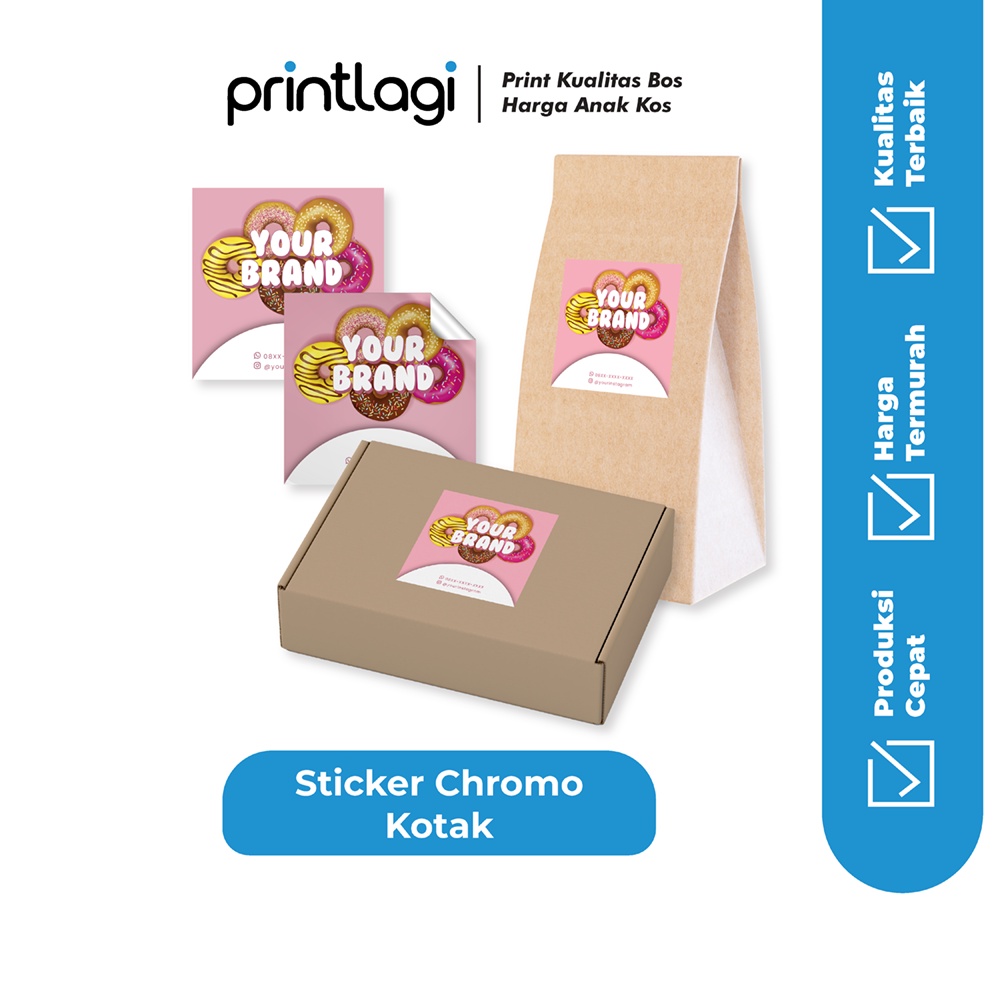 Jual Cetak Stiker Label Kotak Custom Chromo / Stiker Label Makanan ...