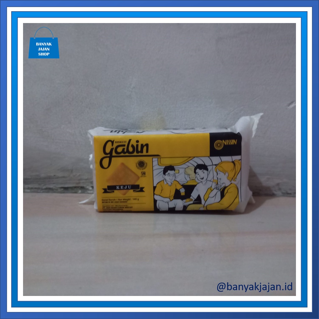 Jual Nissin Biskuit Gabin 140 gr Original/Susu/Keju (1pc) | Shopee ...