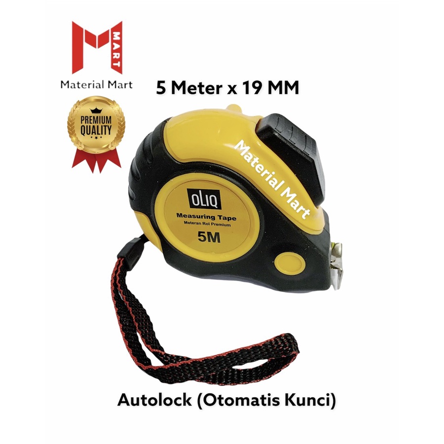 Jual Meteran 5 Meter Autolock | Alat Ukur Meter 5M Otomatis|Pengukur ...