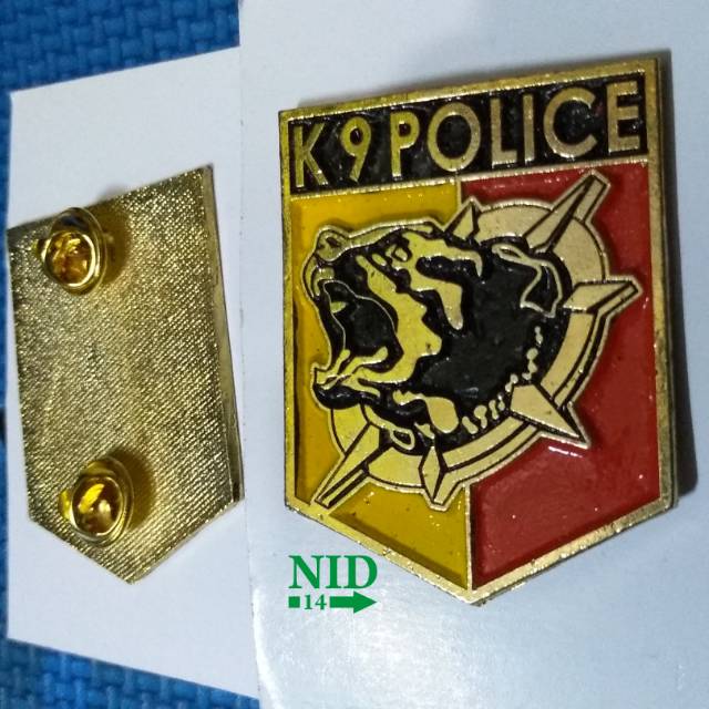 Jual Brevet Brivet Pin Wing K9 K 9 K-9 K Nine / Ukuran +/- 4×5cm ...