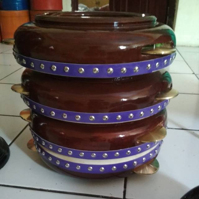 Jual Rebana hadroh hadrah jepara super 30cm krecek kuningan asli ...