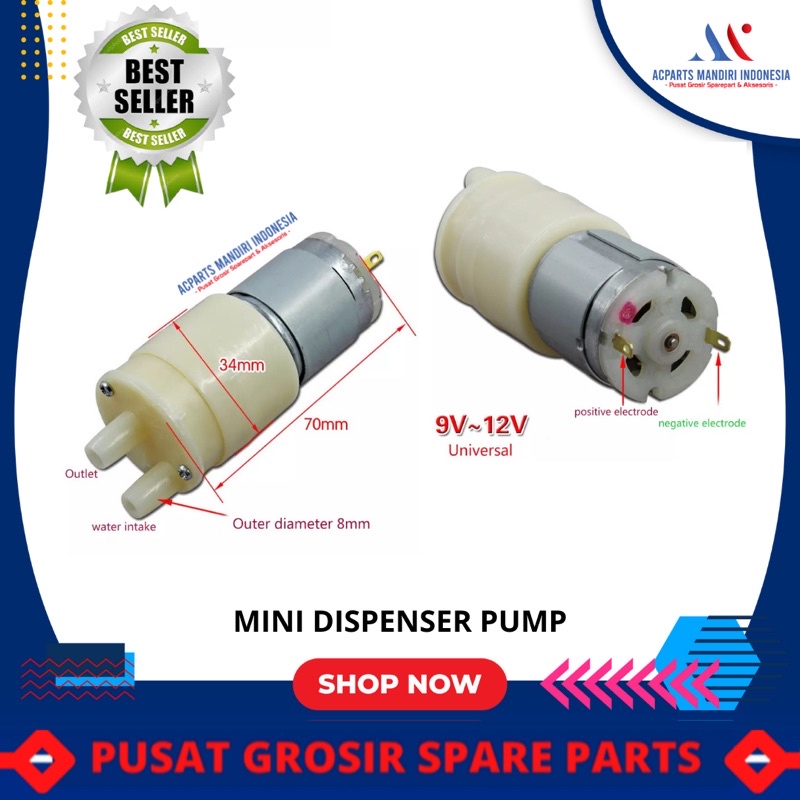 Jual motor pompa dispenser mini DC 12volt | Shopee Indonesia