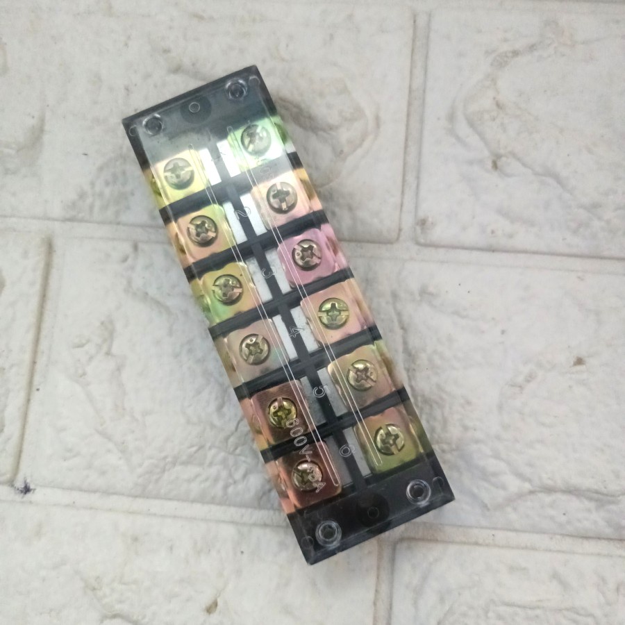 Jual terminal 6p 45a 600v terminal 45A TB 4506 terminal blok 6pin | Shopee Indonesia