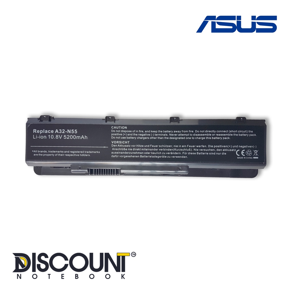 Jual BATERAI BATRE BATTERY LAPTOP ASUS N45, N55, N75, A32-N55 (6 CELL ...