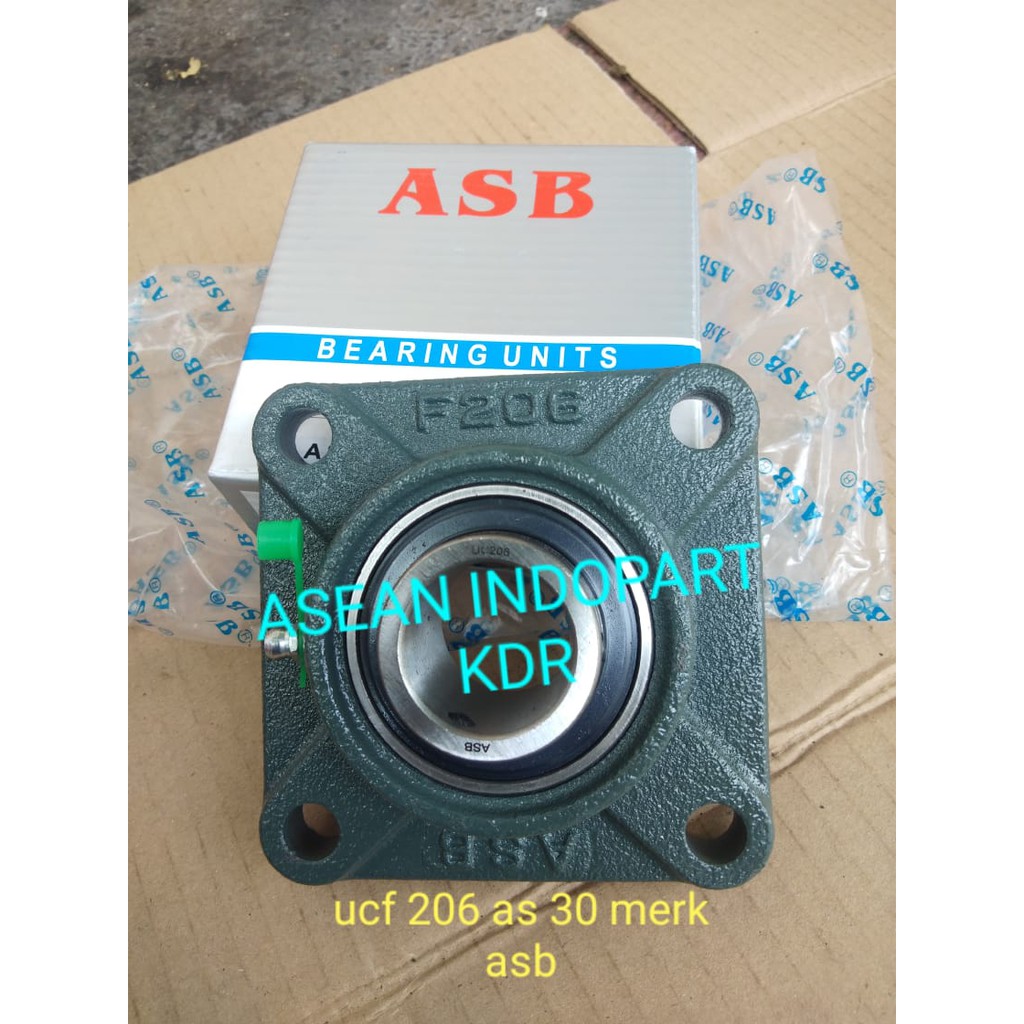 Jual Pillow Block Bearing UCF 206-30 mm ASB Pilow Blok UCF206 Diameter Shaf | Shopee Indonesia