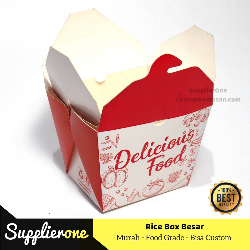 Jual Foodpail L , Food Pail L, Kemasan Rice Box L, Dus Rice Box L, Box ...