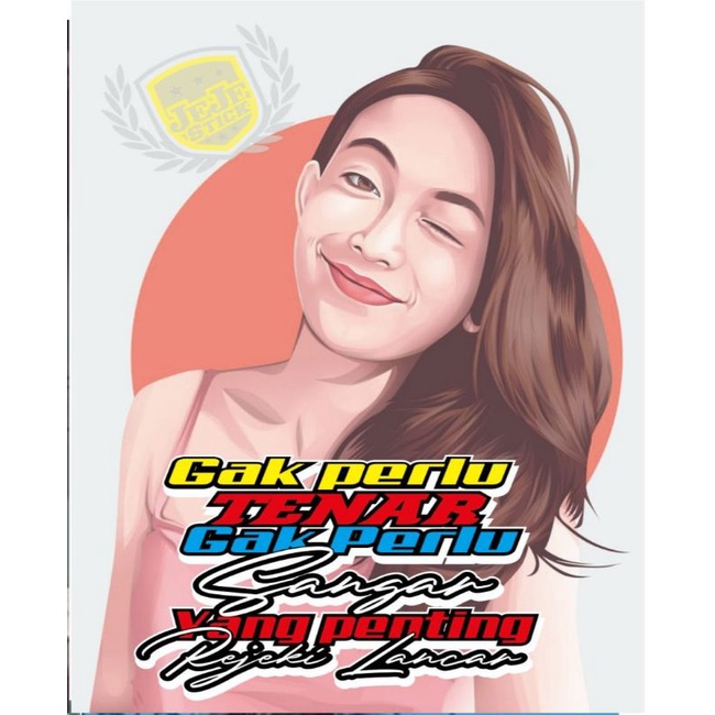 Jual STICKER GAMBAR CEWEK DAN KATA KATA LUCU UNTUK KACA PINTU ATAU BODY TRUCK | Shopee Indonesia