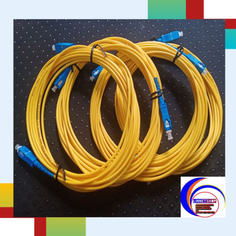 Jual Patchcord SC UPC 5 meter Kabel Fiber Optic Single Mode | Shopee ...