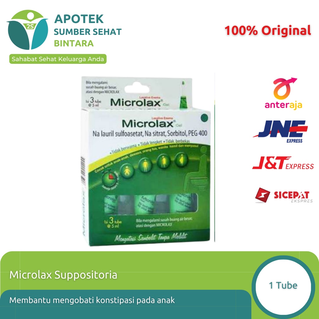 Jual Microlax Suppositoria Mengatasi BAB Keras pada Anak/Konstipasi ...