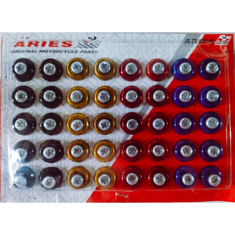 Jual 40PCS/1LEMBAR BAUD VARIASI BAUT PLAT NOMOR OBENG SERBA GUNA ...