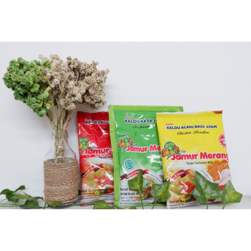 Jual Kaldu alami jamur merang kemasan 250g 3pcs rasa original, ayam,dan ...