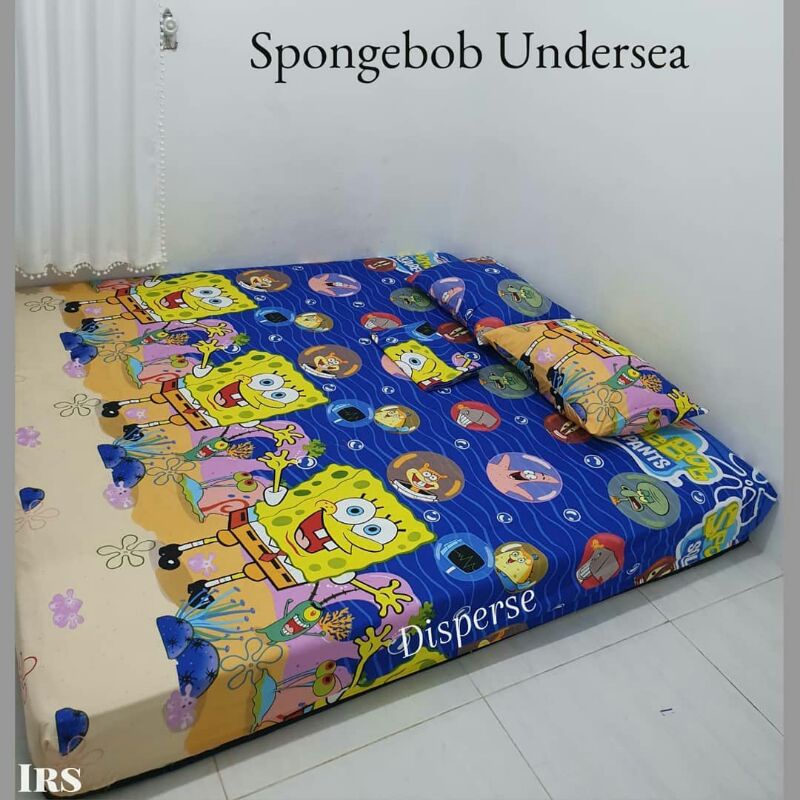 Jual GROSIR SEPREI HOMEMADE Motif Spongebob Undersea Murah Berkualitas ...
