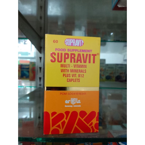 Jual SUPRAVIT MULTIVITAMIN MINERALS ISI 60 KAPSUL | Shopee Indonesia