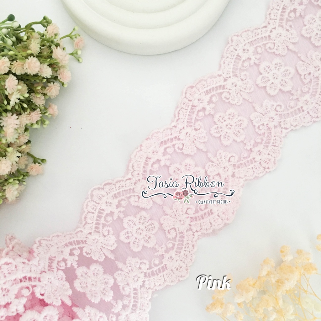 Jual Renda Tile Rosana 8cm (NEW) | Shopee Indonesia