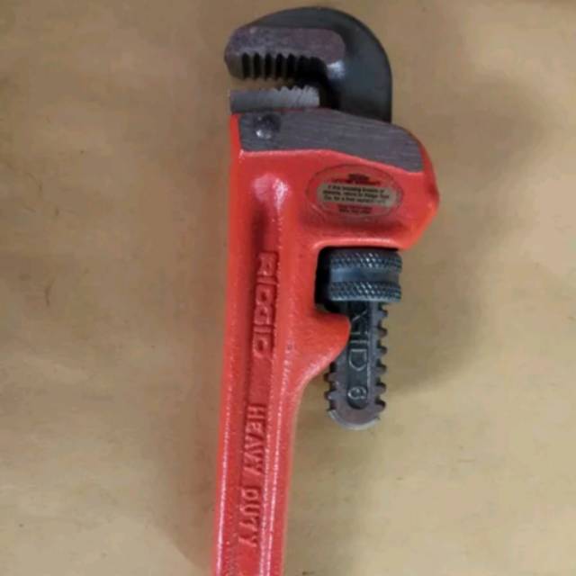 Jual Kunci Pipa RIDGID Pipe Wrench 6 Inch Steel Handle - Kunci Pipa 6 ...
