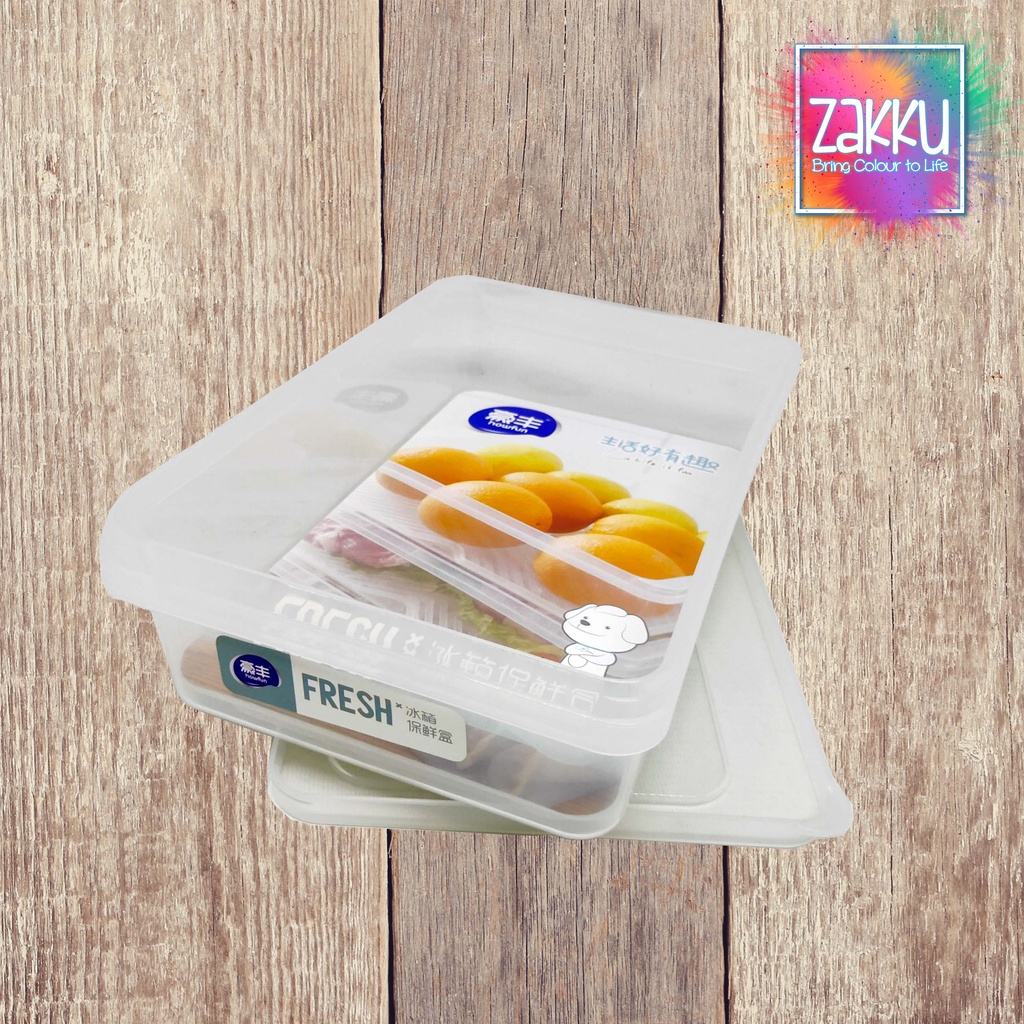 Jual ZAKKU KOTAK PENYIMPANAN MAKAN/BUAH PLASTIK PERSEGI/FOOD BOX ...