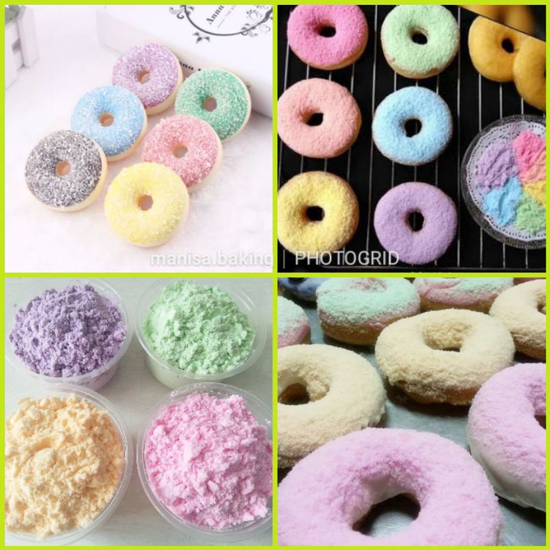 Jual GULA TABUR DONAT WARNA WARNI REPACK 1 KG DUSTING DONAT GULA DINGIN ...
