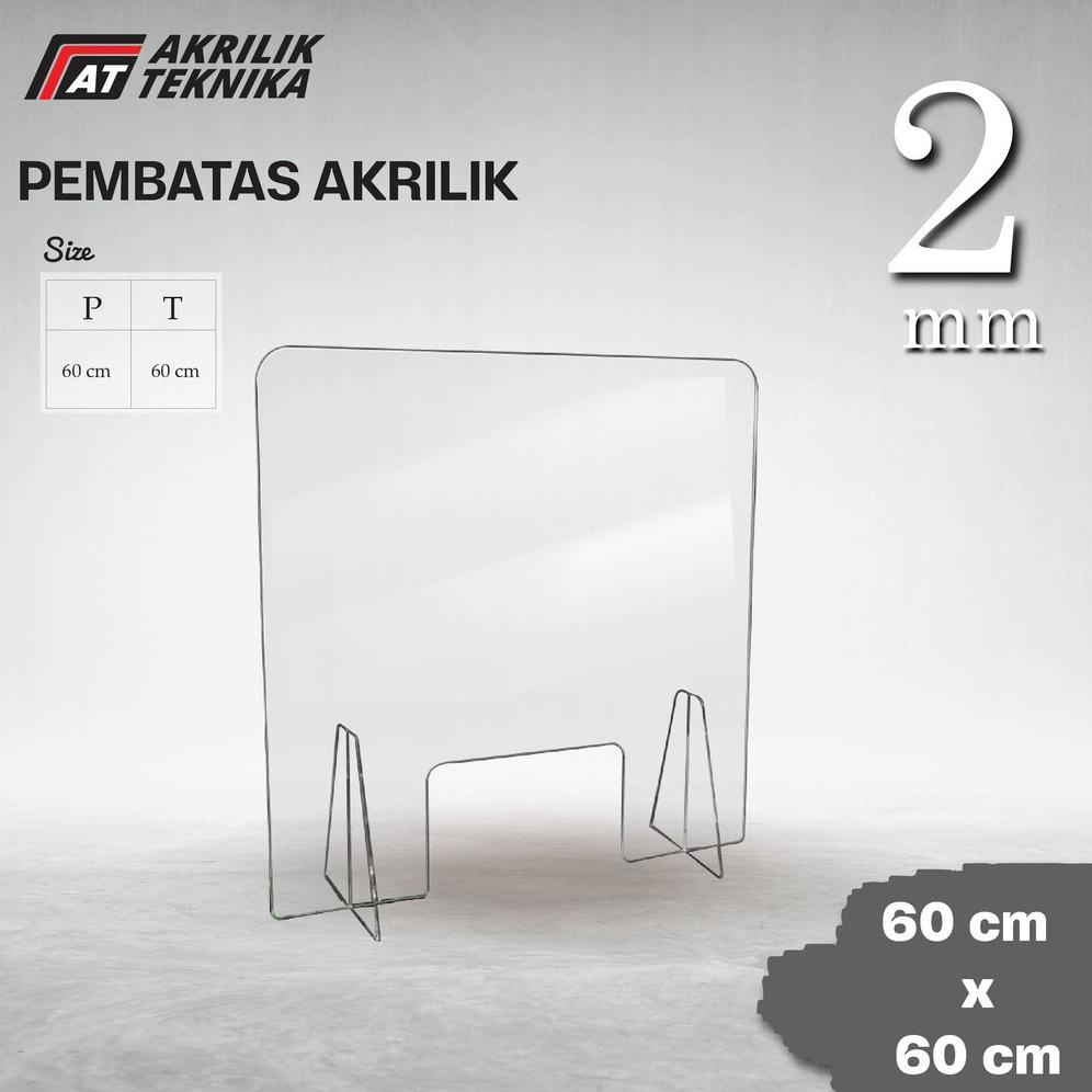 Jual Partisi / Sekat / Pembatas Meja Akrilik Table Divider Kasir ...