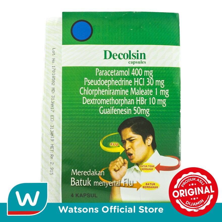 Jual Decolsin Capsules 4's (Strip) | Shopee Indonesia