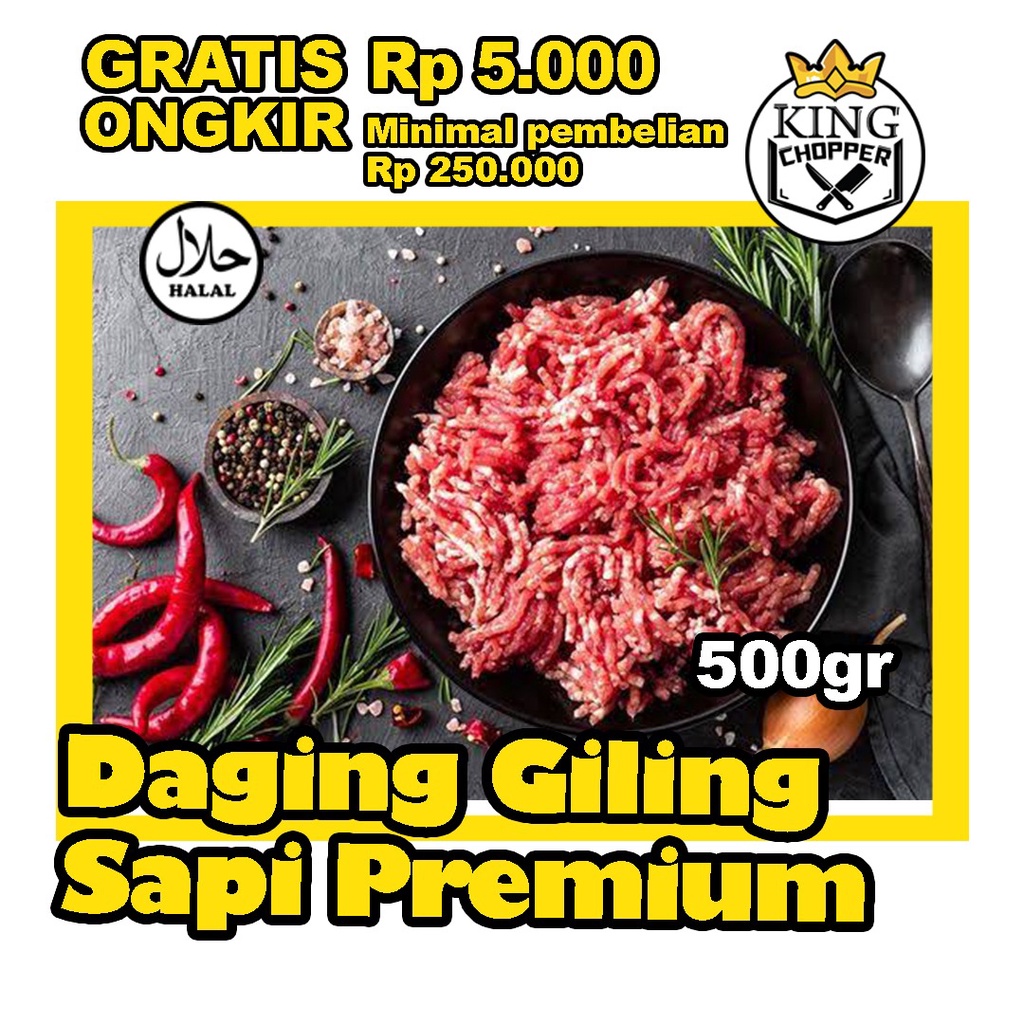 Jual DAGING GILING SAPI 500 GR FROZEN IMPORT WAGYU SLICE STEAK AYAM ...