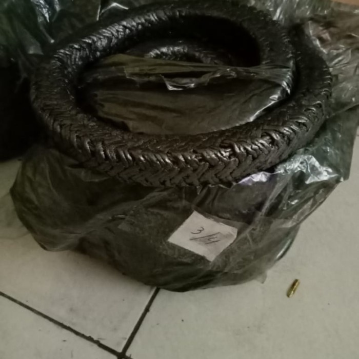 Jual Rames Packing Gland Asbes Seal Packing Rames 3/4 inchi 19 mm hitam ...