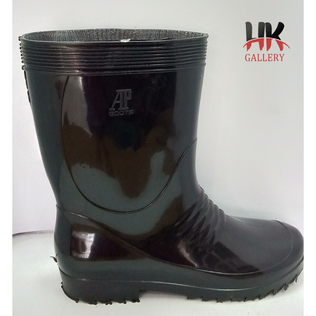 Jual Sepatu AP Boots Black / Sepatu Boots Pendek/ Sepatu Boots Berkebun ...