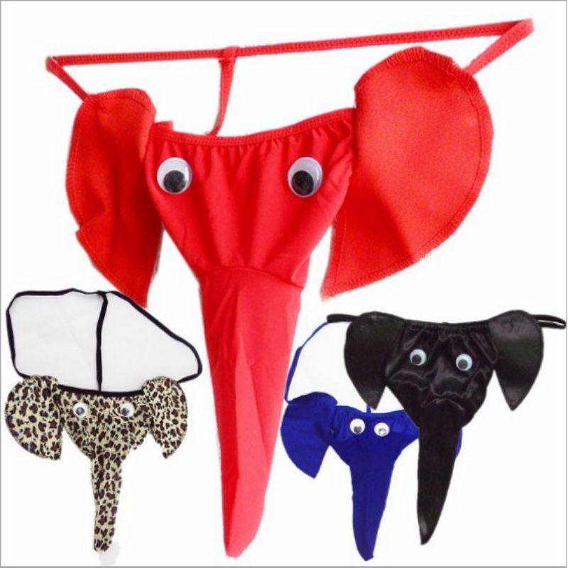Jual G String Pria Belalai Gajah Elephant Thongs Laki Laki Leopard
