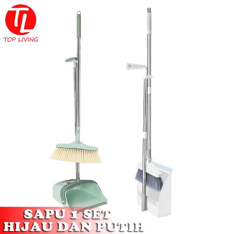 Jual Top Living Sapu Lantai Set Sapu Pengki Sekop Sampah - Broom ...