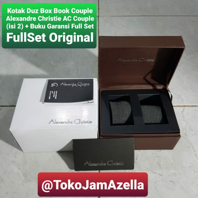 Jual Kotak Duz Box Book Couple Jam Alexandre Christie AC Couple + Buku ...
