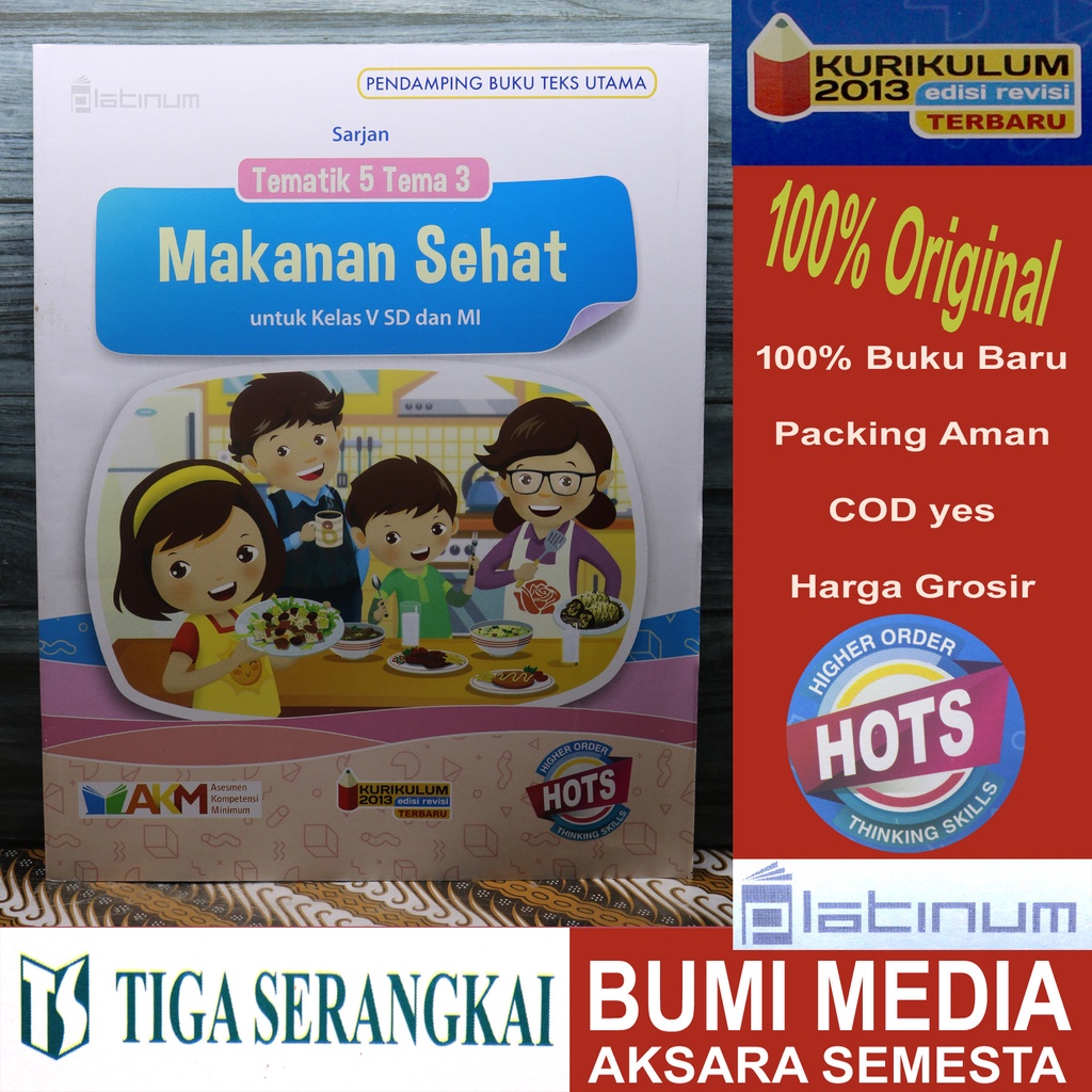 Jual Platinum Pendamping Buku Teks Utama Tematik Kelas 5 Tema 3 SD/MI K13 Edisi Revisi TIGA ...