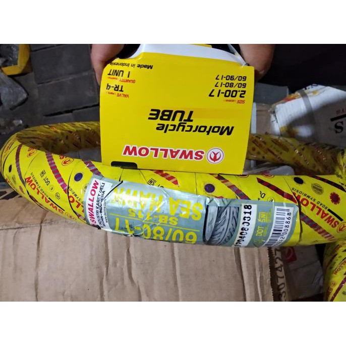 Jual Satu Paket Ban Luar + Dalam Motor 60/80 - 17 Dan 70/90 - 17 ...