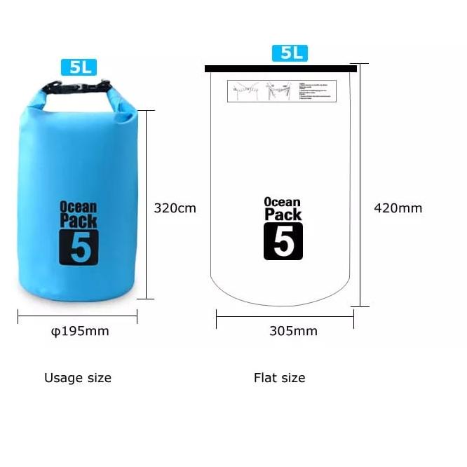 Jual OCEAN PACK DRYBAG WATERPROOF TAS ANTI AIR 5L / 5 LITER | Shopee ...